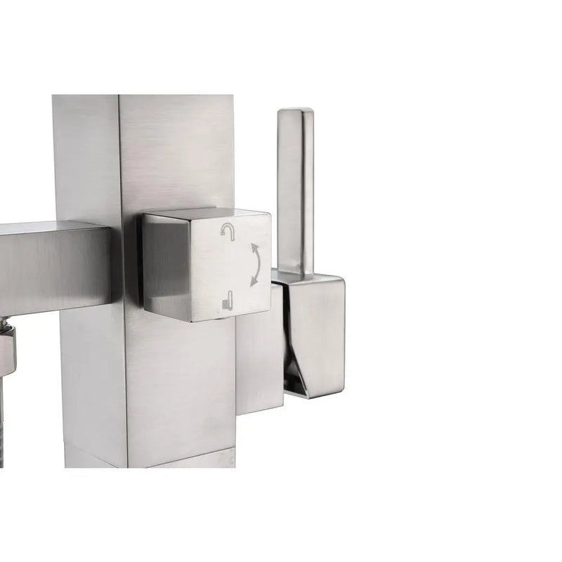 ANZZI Angel Series FS-AZ0044 2-Handle Claw Foot Tub Faucet with Hand S ...