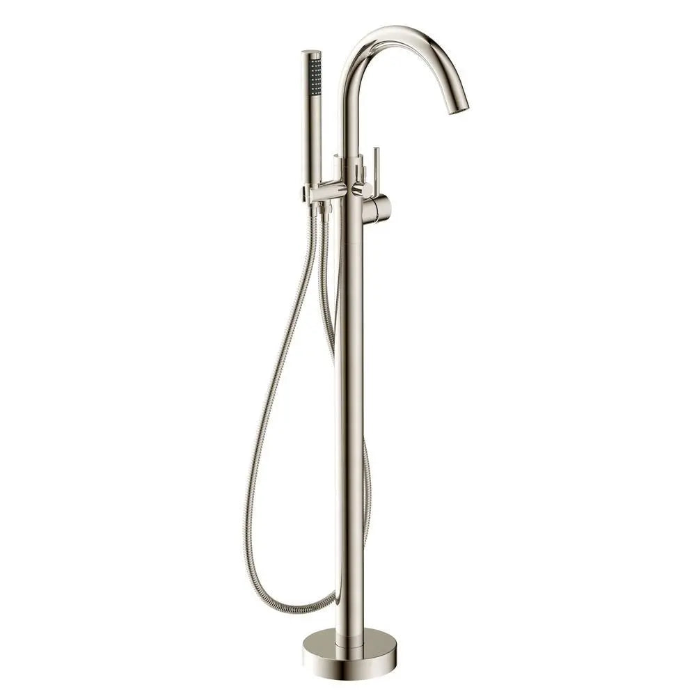 ANZZI Kros Series FS-AZ0025 2-Handle Freestanding Claw Foot Tub Faucet ...