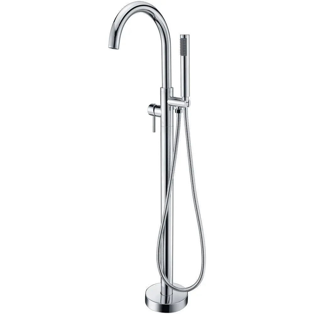 ANZZI Kros Series FS-AZ0025 2-Handle Freestanding Claw Foot Tub Faucet ...