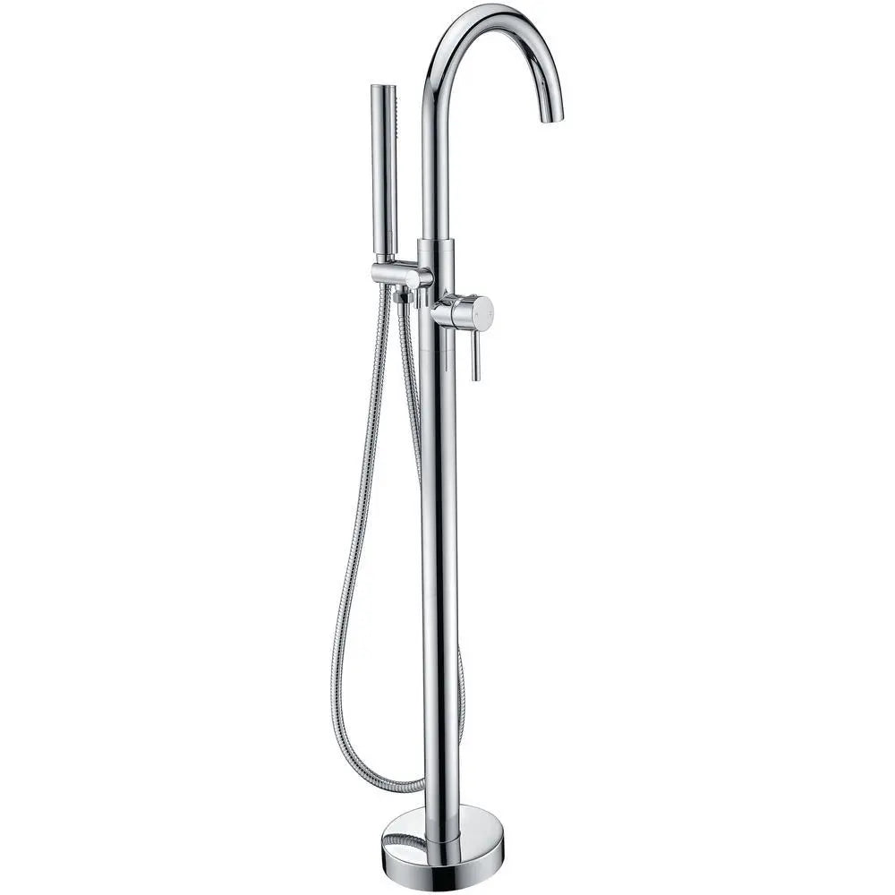 ANZZI Kros Series FS-AZ0025 2-Handle Freestanding Claw Foot Tub Faucet ...