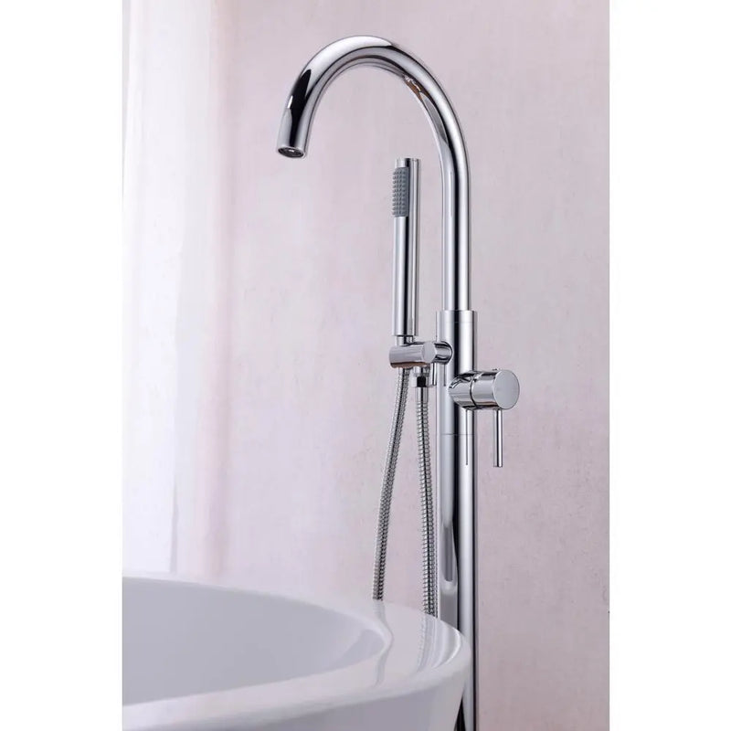 ANZZI Kros Series FS-AZ0025 2-Handle Freestanding Claw Foot Tub Faucet ...