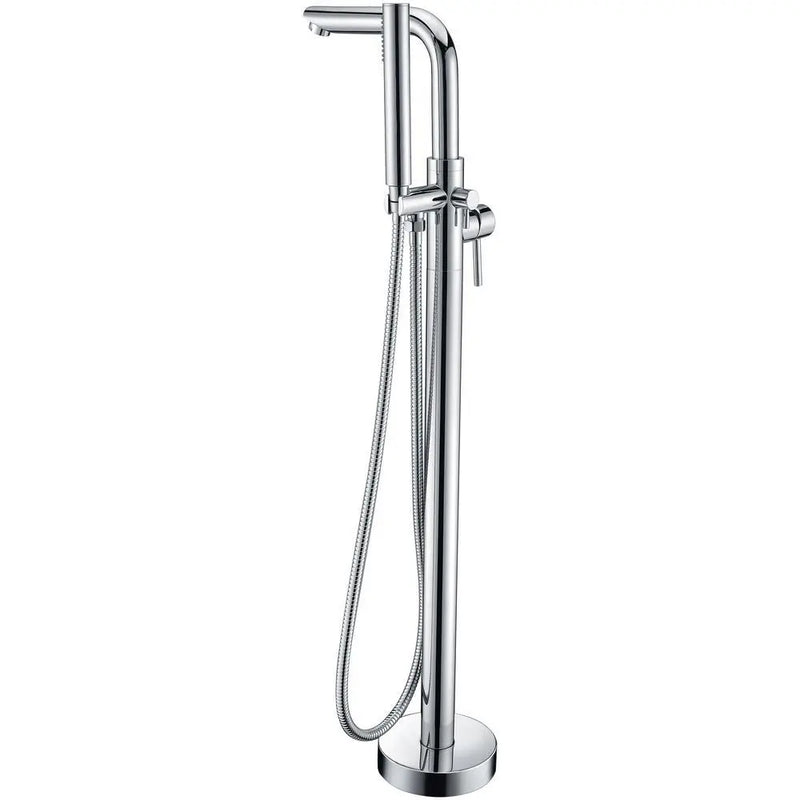 ANZZI Sens Series FS-AZ0026 2-Handle Freestanding Claw Foot Tub Faucet ...