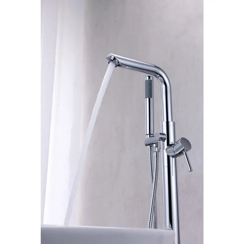 ANZZI Sens Series FS-AZ0026 2-Handle Freestanding Claw Foot Tub Faucet ...