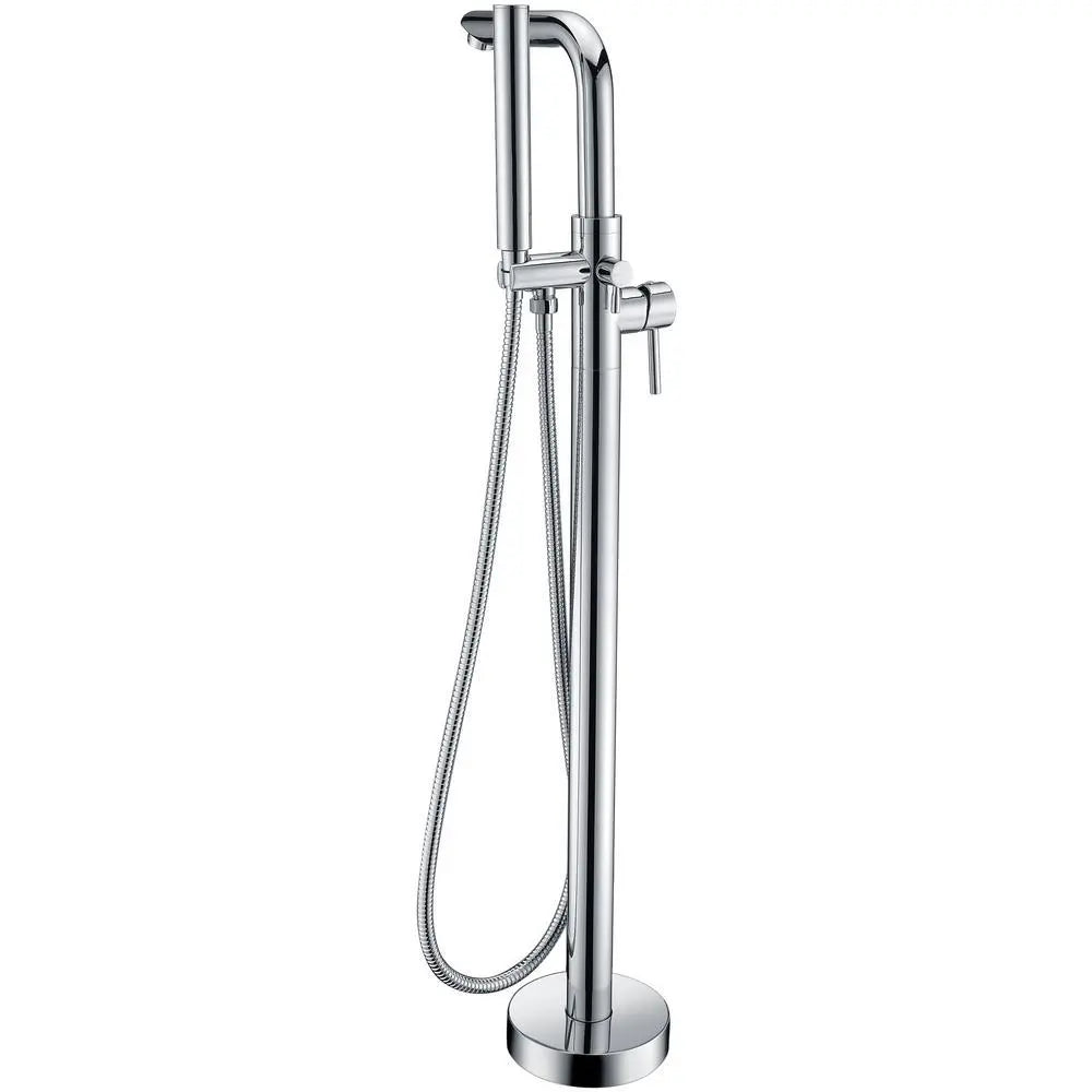 ANZZI Sens Series FS-AZ0026 2-Handle Freestanding Claw Foot Tub Faucet ...
