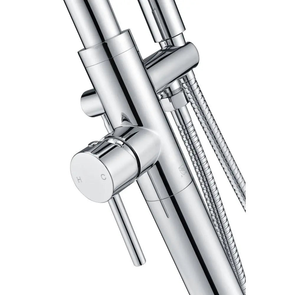 ANZZI Sens Series FS-AZ0026 2-Handle Freestanding Claw Foot Tub Faucet ...
