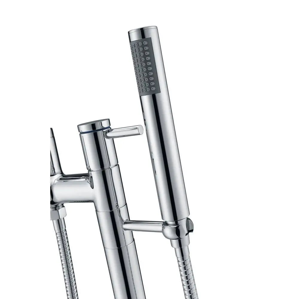 ANZZI Sol Series FS-AZ0027 3-Handle Freestanding Claw Foot Tub Faucet ...
