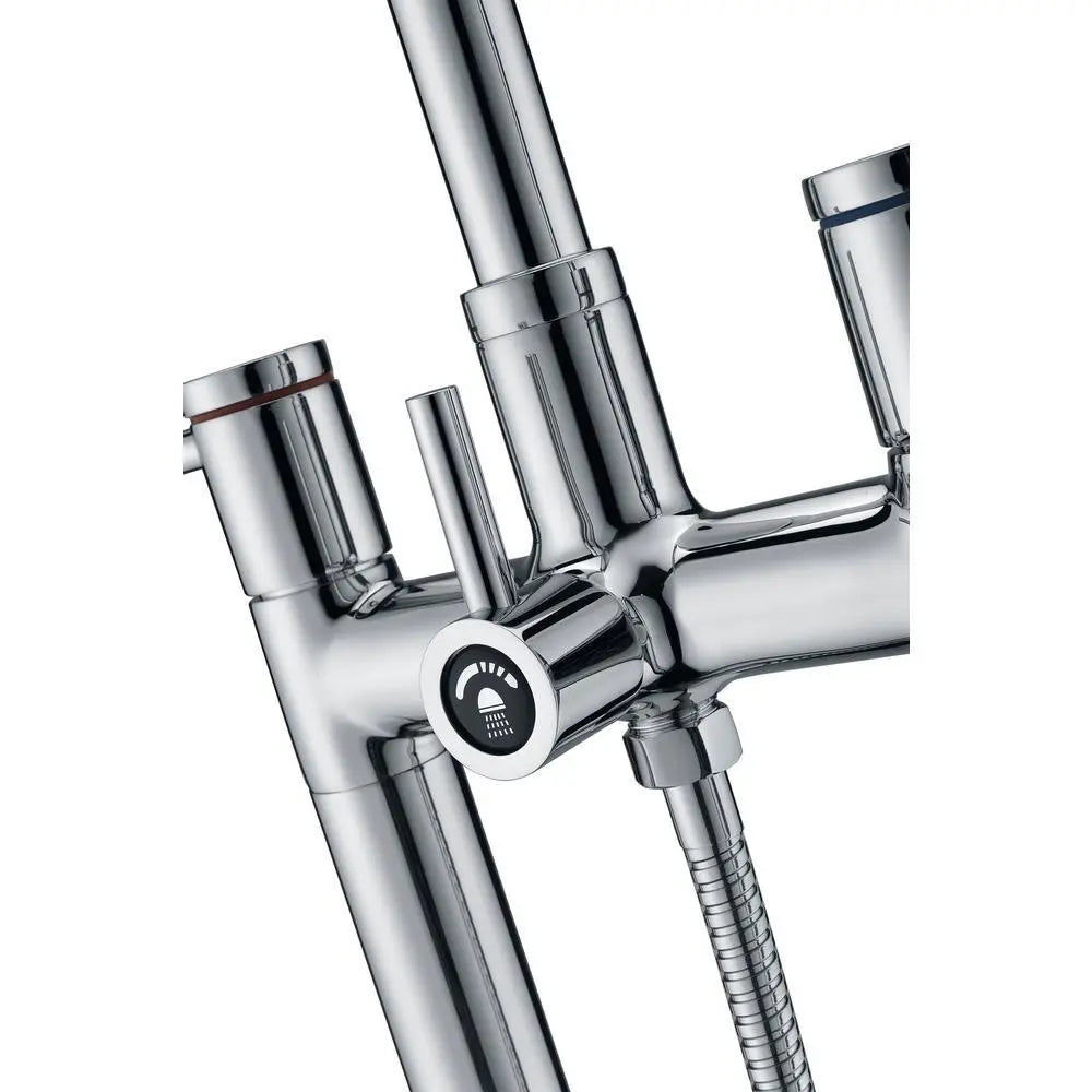 ANZZI Sol Series FS-AZ0027 3-Handle Freestanding Claw Foot Tub Faucet ...