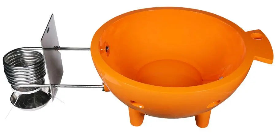 Alfi Brand FireHotTub Round Fire Burning Portable Outdoor Hot Bath Tub ...