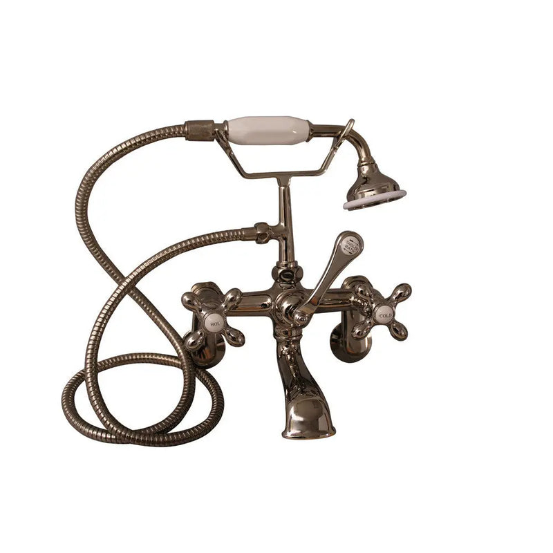 Barclay 4602 Clawfoot Tub Filler – Elephant Spout, Hand Held Shower, S ...