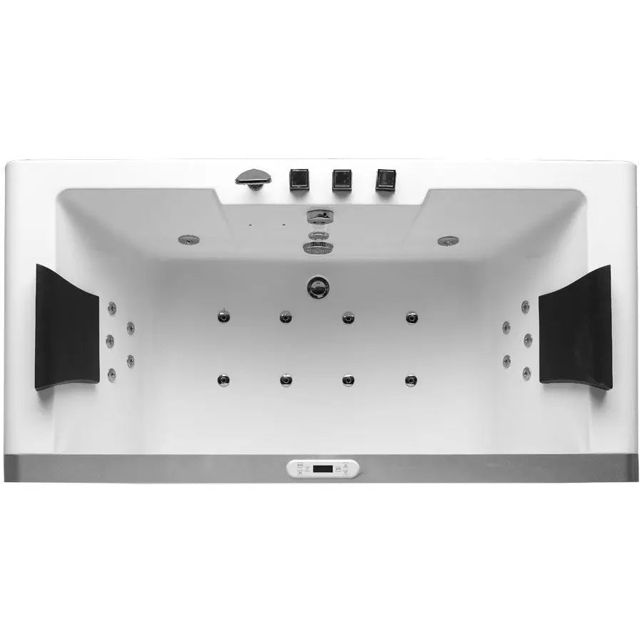 EAGO AM196ETL 6' 2 Person Rectangular Whirlpool Bathtub - Buy Now ...