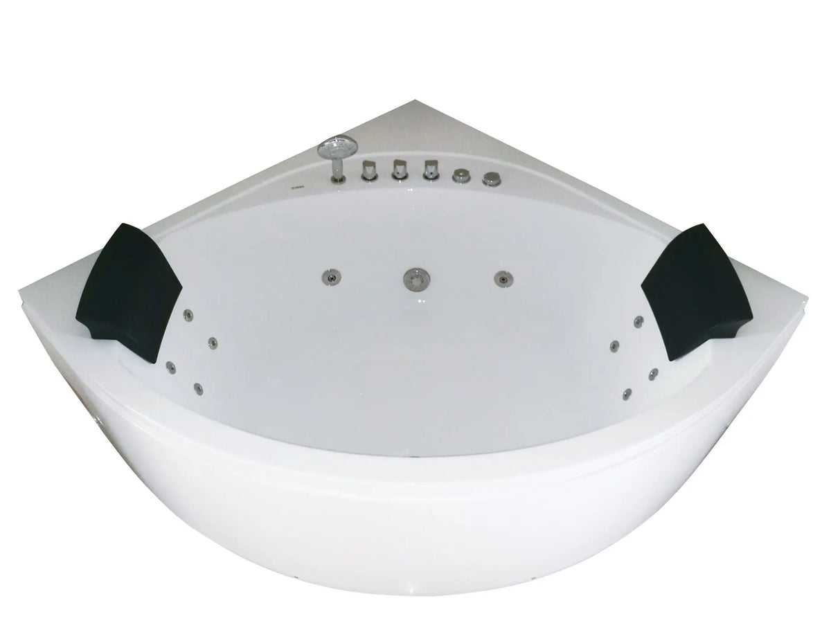 EAGO AM200 5' Rounded Modern Corner Whirlpool Bath Tub - Buy Now ...