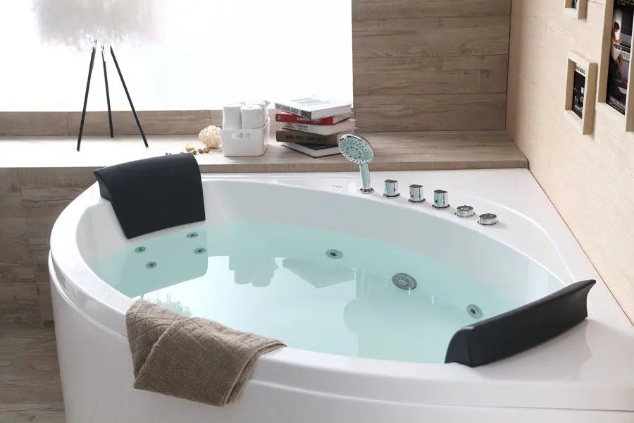 EAGO AM200 5' Rounded Modern Corner Whirlpool Bath Tub - Buy Now ...